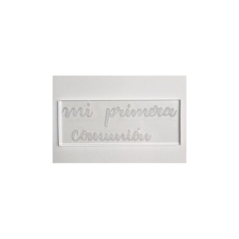 Molde Relieve Metacrilato "Mi Primera Comunion" Diseño de Luz Clemente