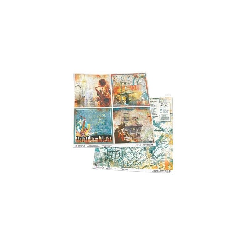 Paper Sheet Blue Note Cards 30x30 Cm