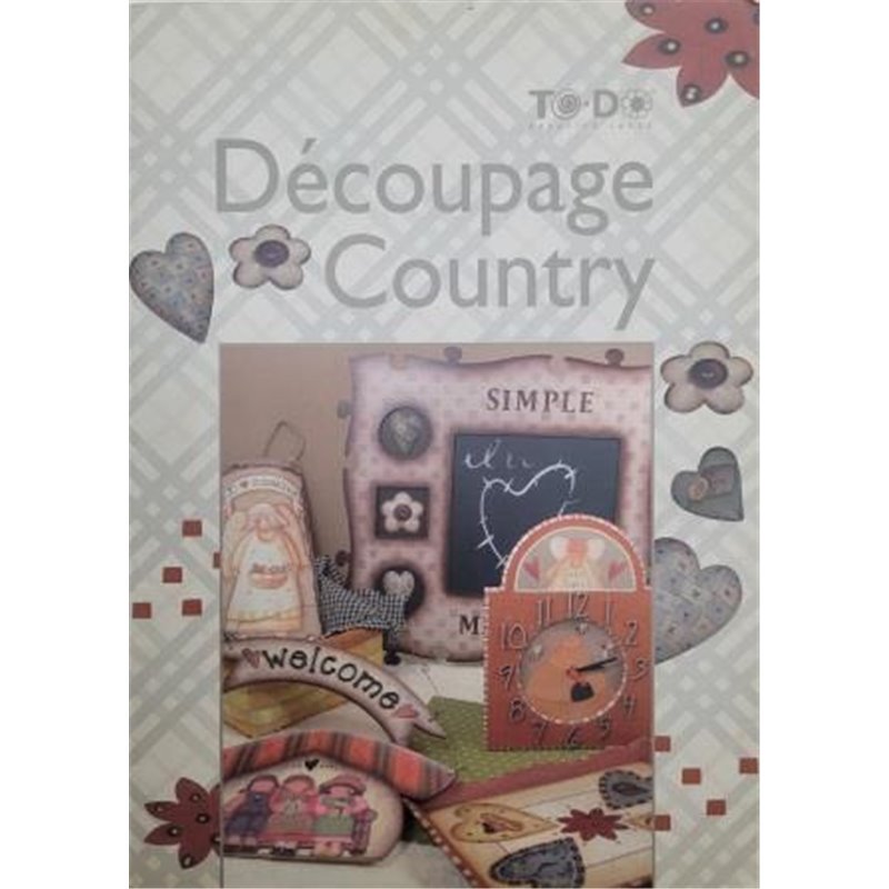 Revista especializada Todo creative ideas Decoupage Country