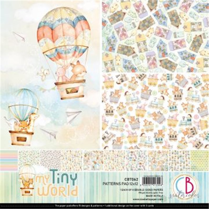 Colección Ciao Bella My Tiny World Patterns Pad de 12x12"(30,5x30,5cm)