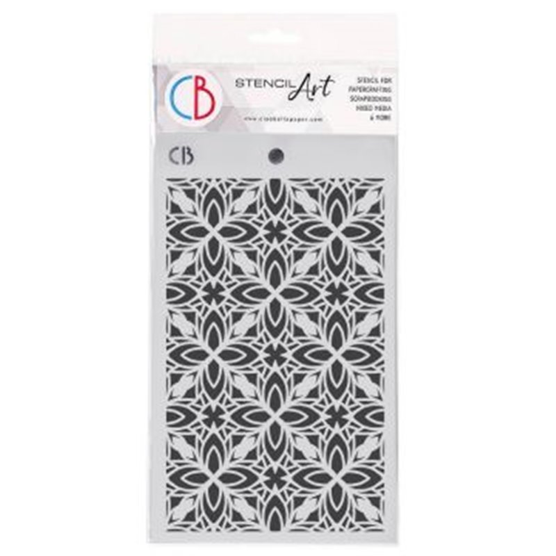 Plantilla Texture Stencil Ciao Stained glass window 12,5x20cm