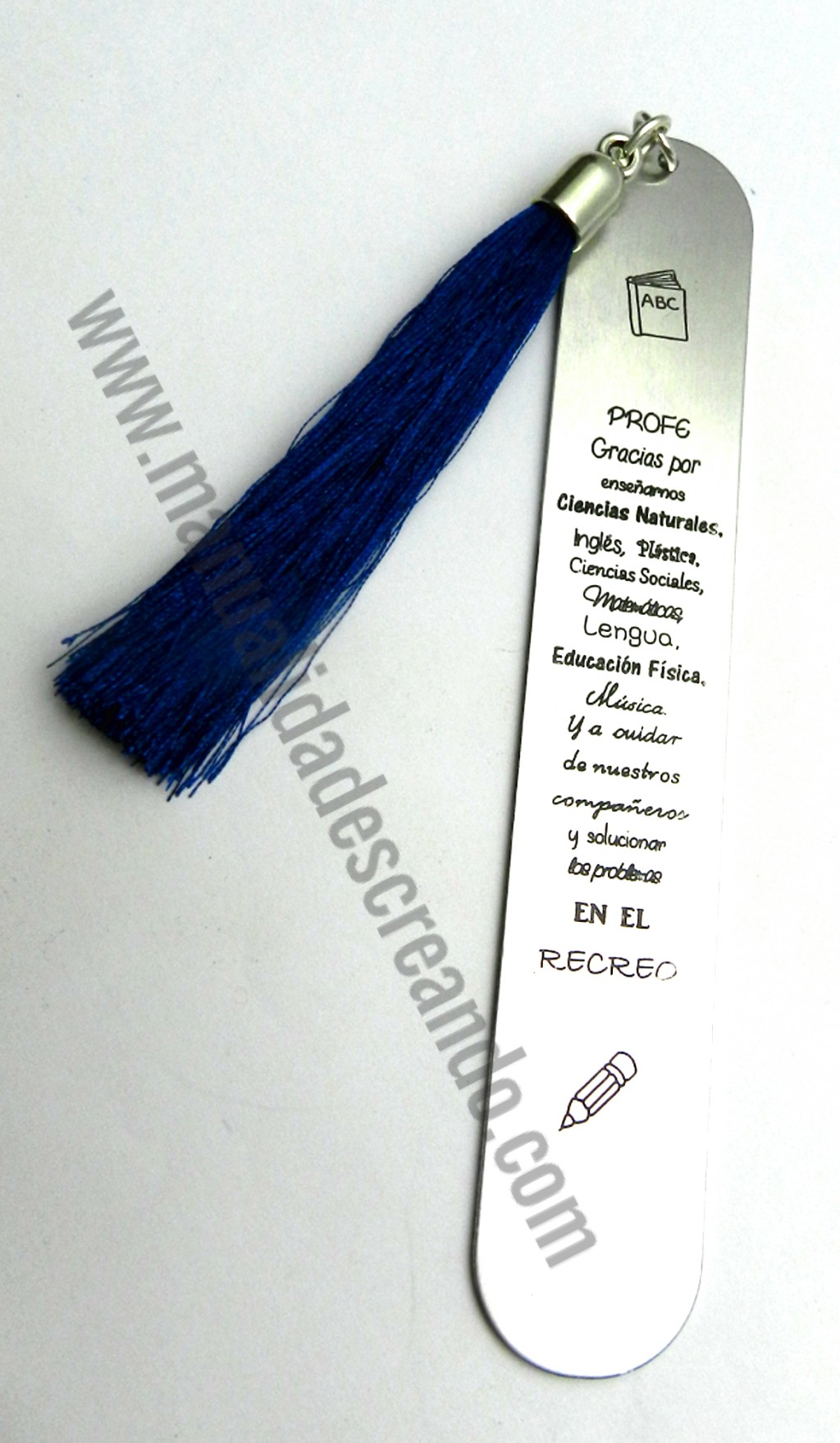 Regalo MarcaPaginas personalizado para tu Profe en Fin de Curso ...